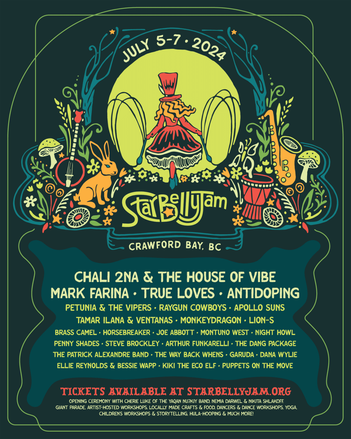 Starbelly Jam Music Festival | East Shore of Kootenay Lake, BC